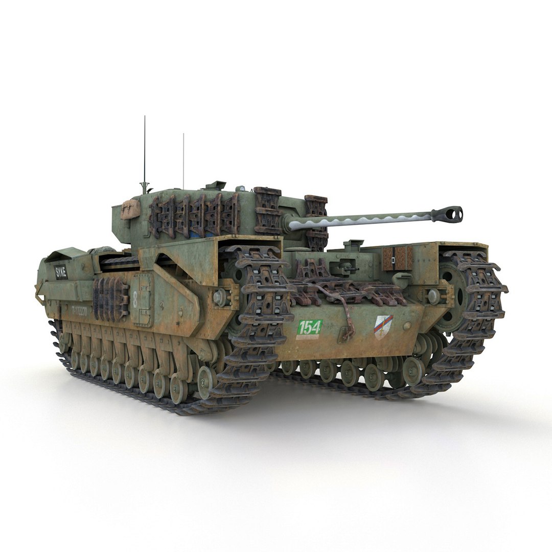 3D british churchill mk iv - TurboSquid 1266205