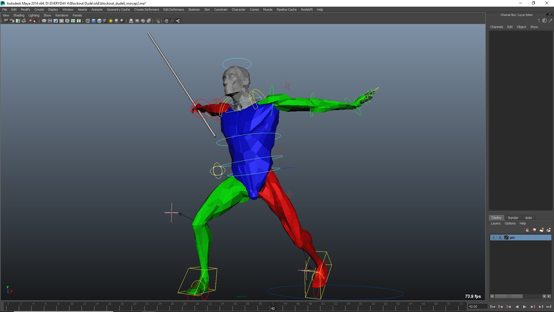 3D Blockout Dude Rig Model - TurboSquid 1374144