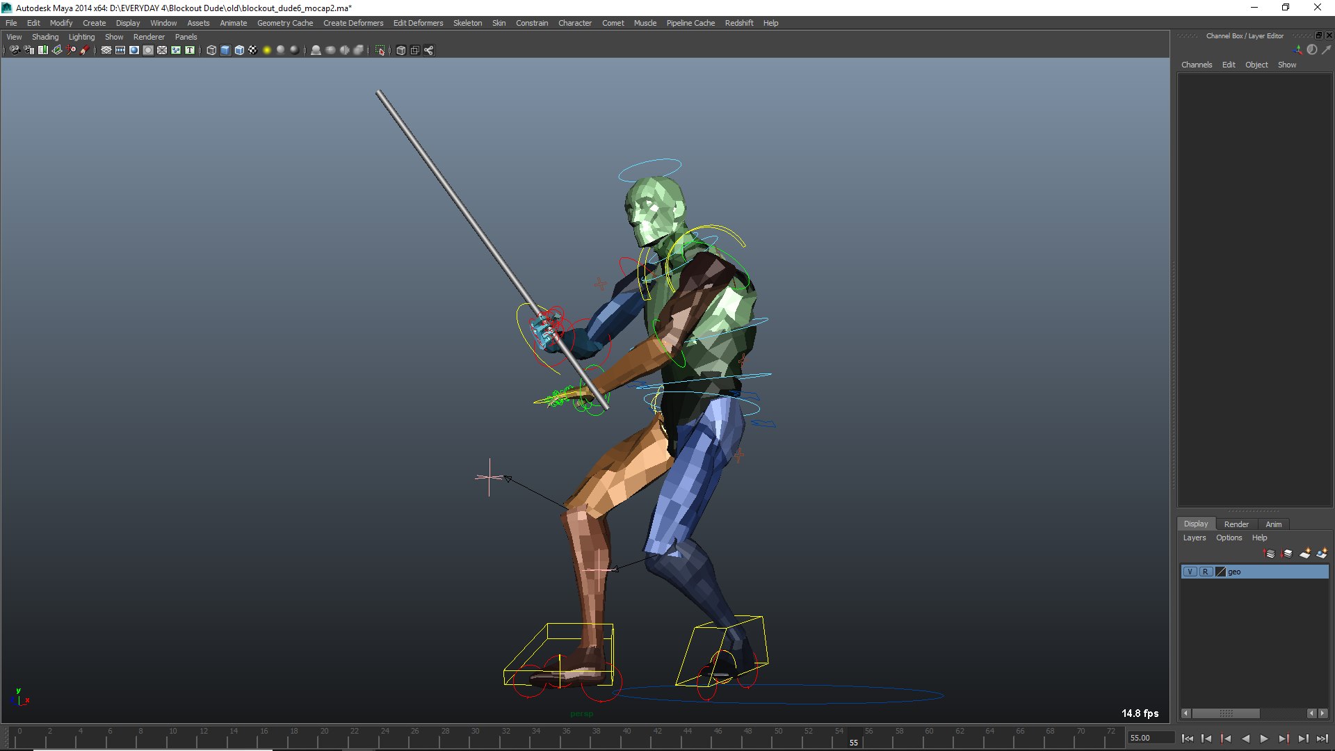 3D Blockout Dude Rig Model - TurboSquid 1374144