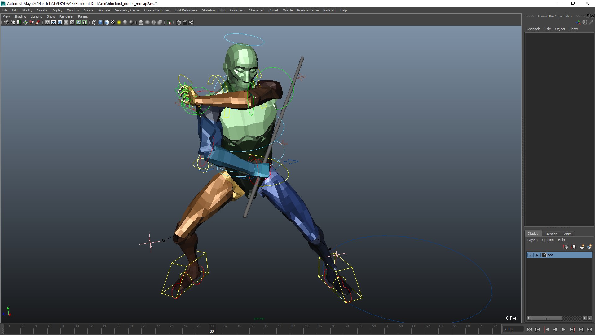 3D Blockout Dude Rig Model - TurboSquid 1374144
