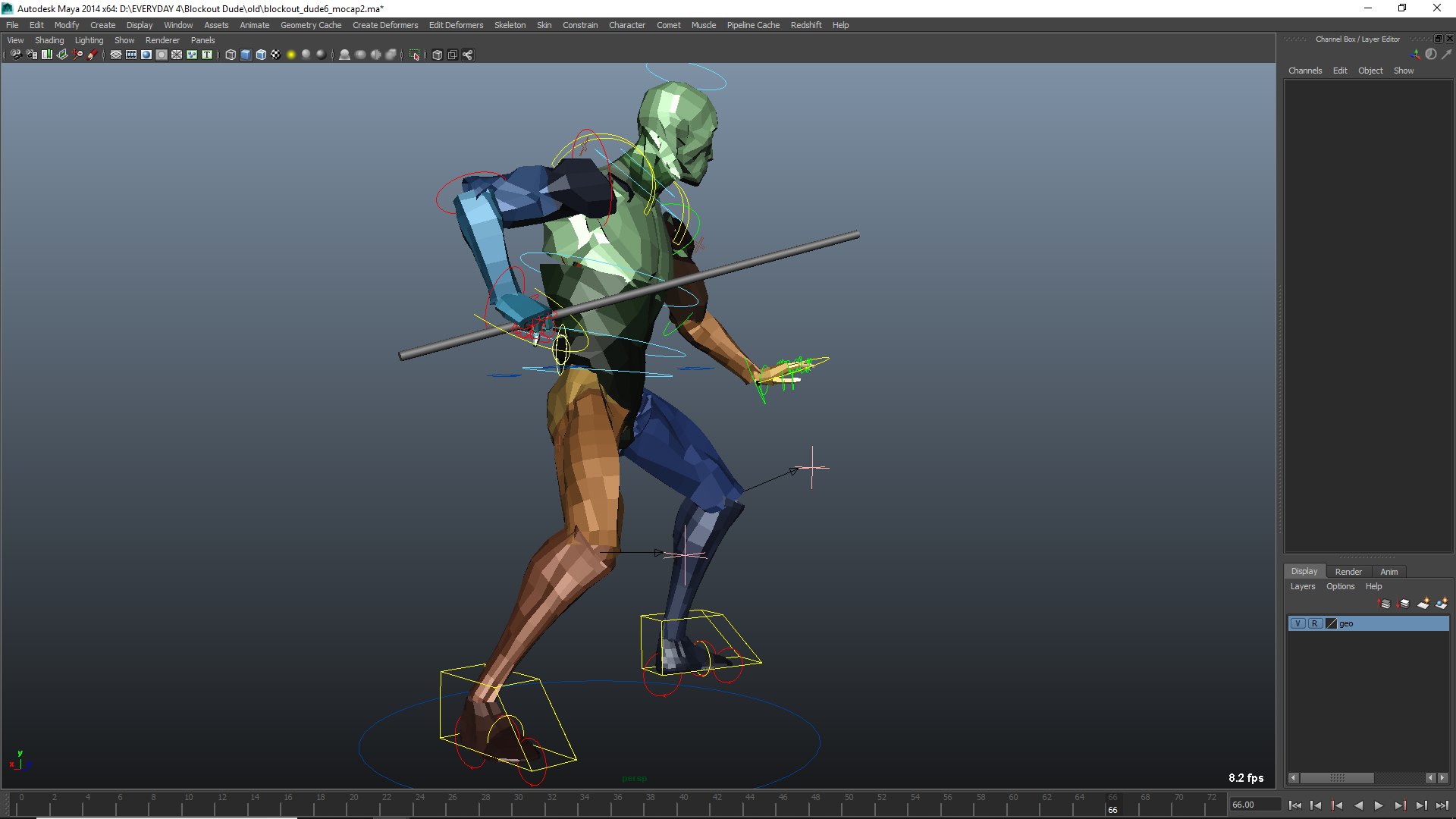 3D Blockout Dude Rig Model - TurboSquid 1374144