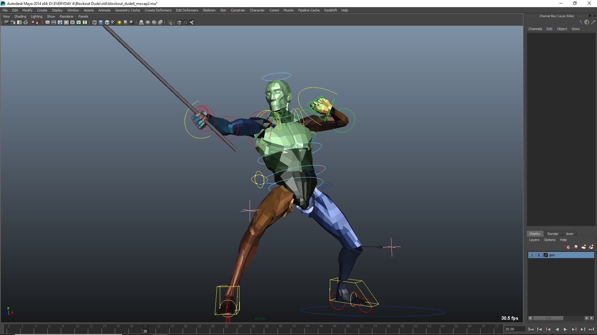 3D Blockout Dude Rig Model - TurboSquid 1374144