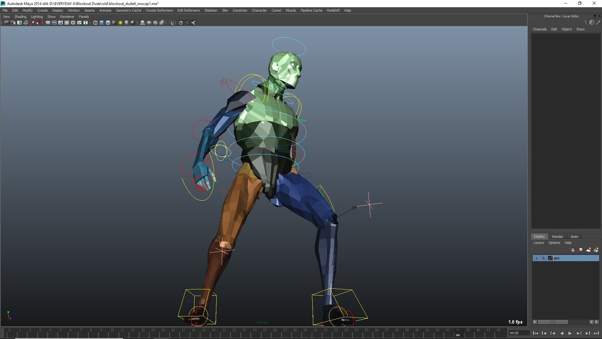 3D Blockout Dude Rig Model - TurboSquid 1374144