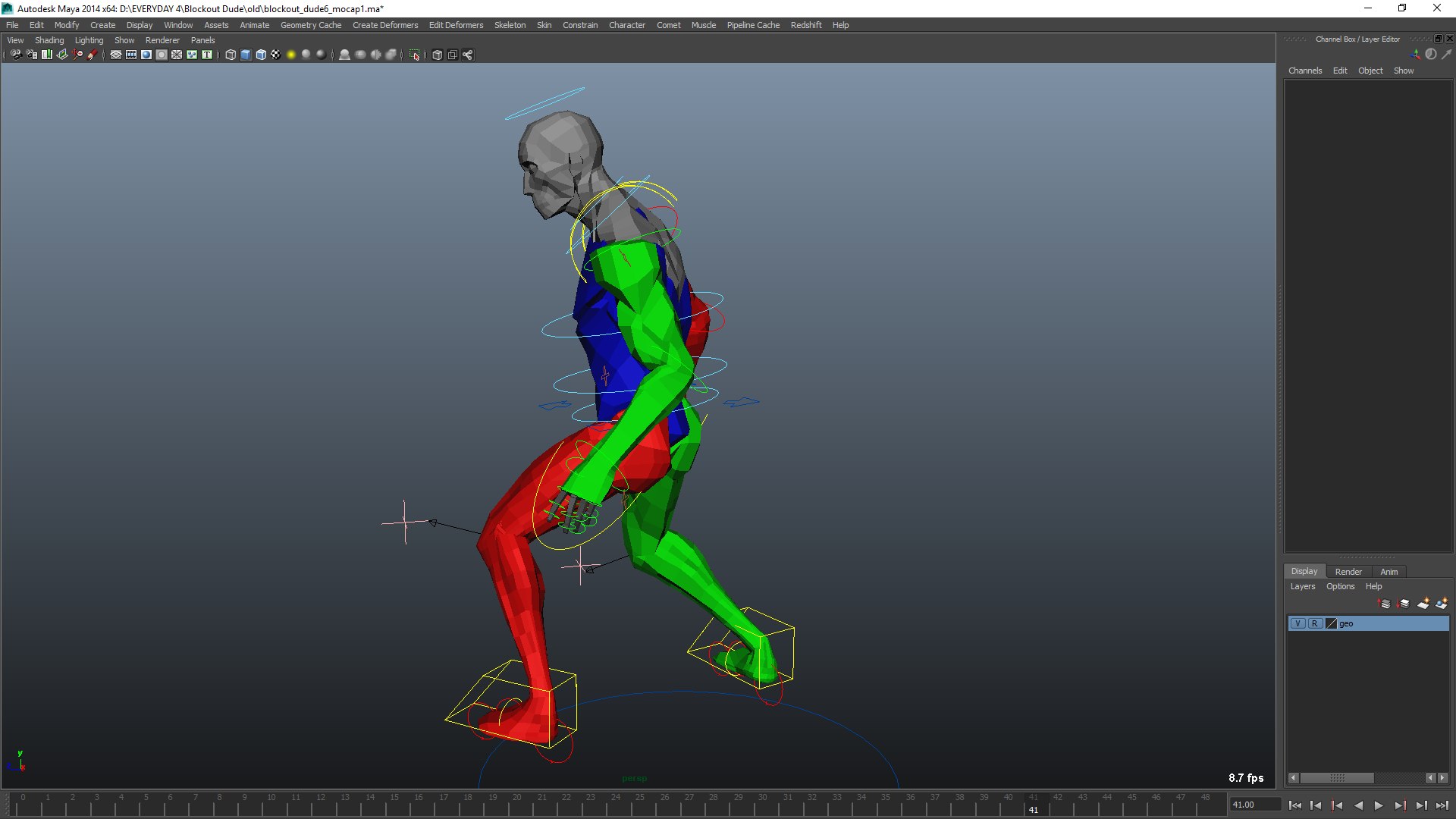 3D Blockout Dude Rig Model - TurboSquid 1374144