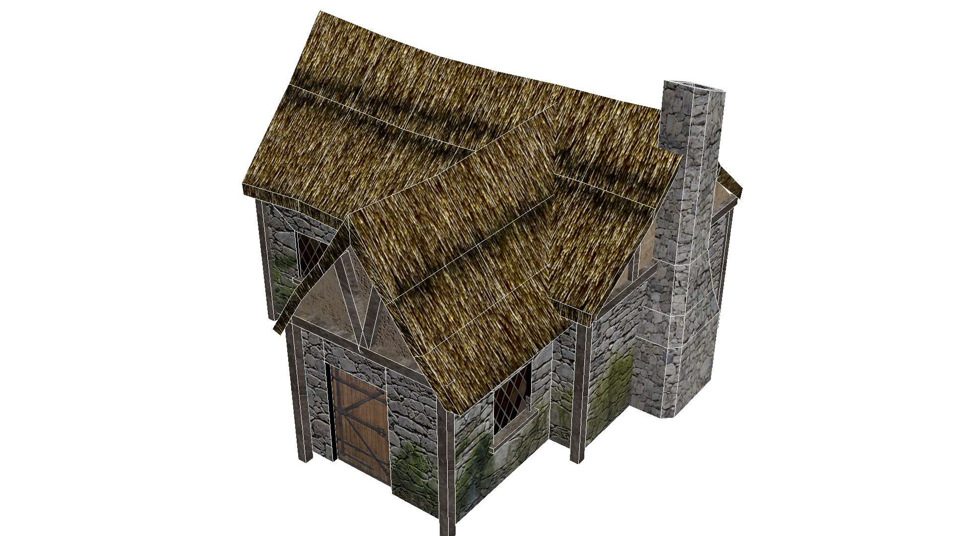 3D simple medieval house - TurboSquid 1713038