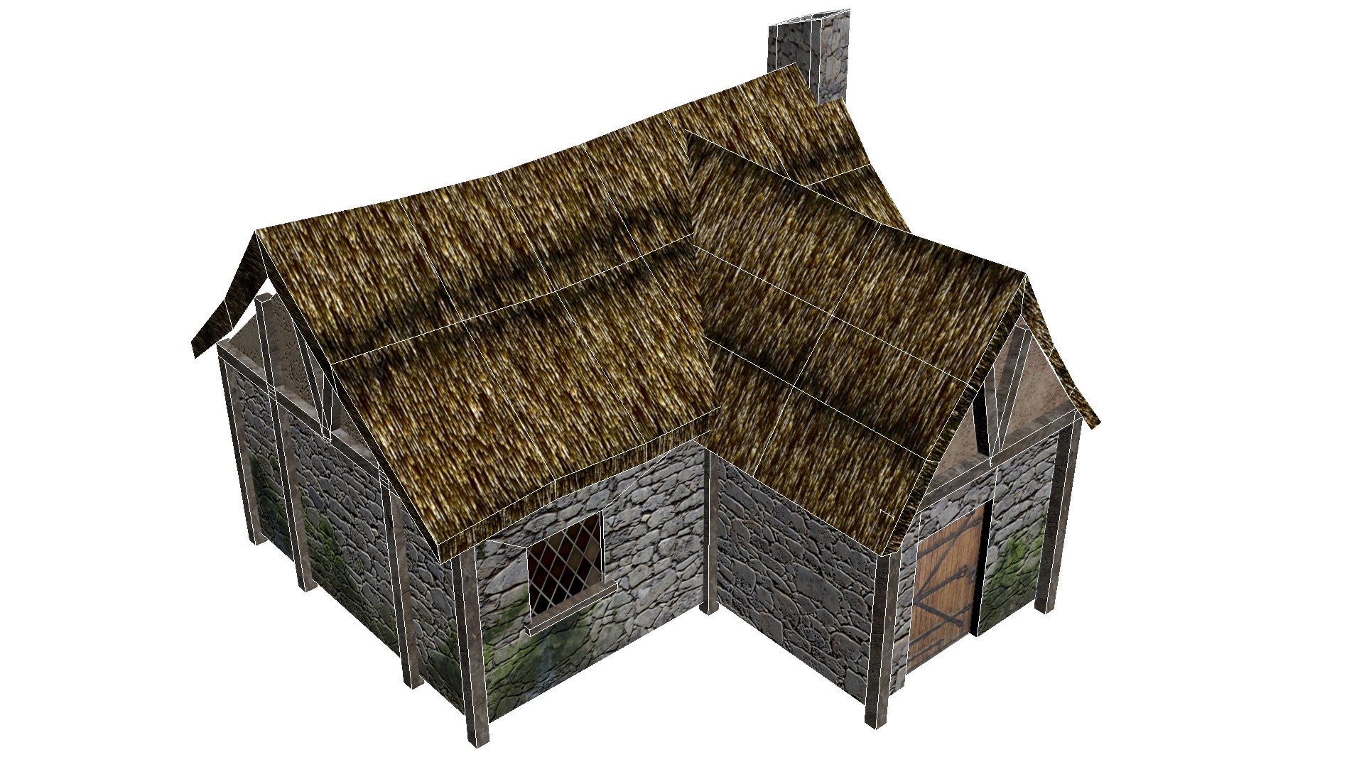 3D simple medieval house - TurboSquid 1713038