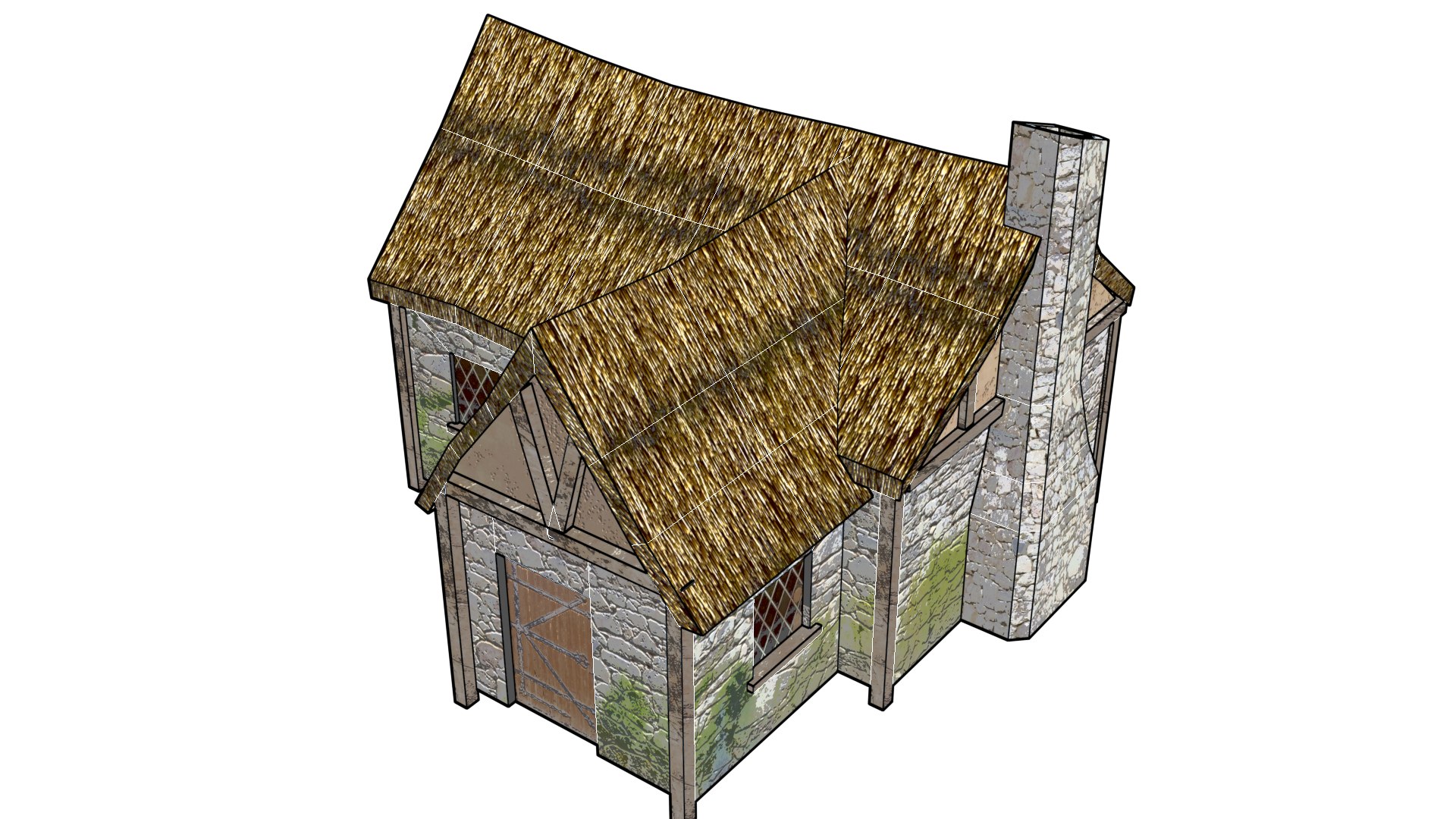 3D simple medieval house - TurboSquid 1713038