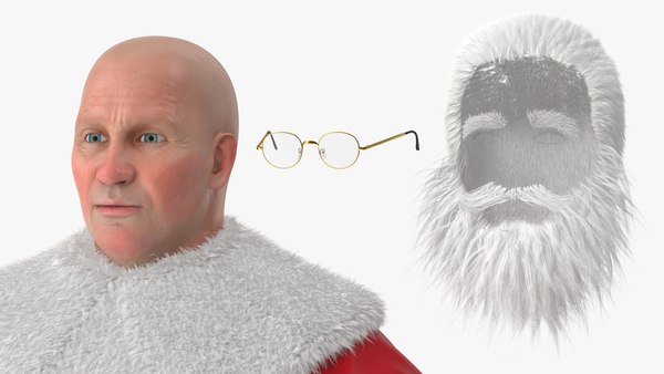modelo 3d Papá Noel con una bolsa - TurboSquid 2210036