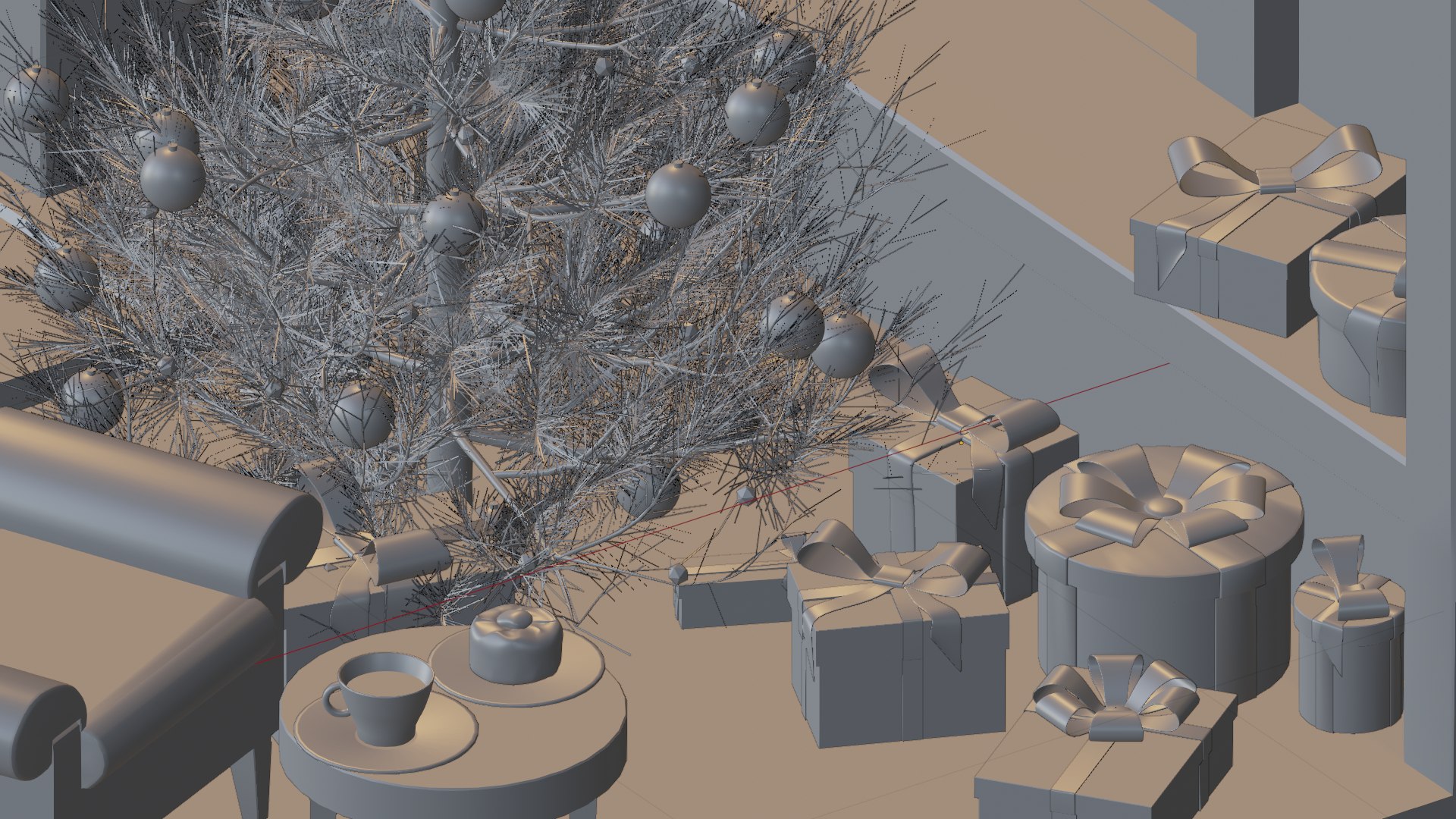 3D New Year Scene - TurboSquid 1808654