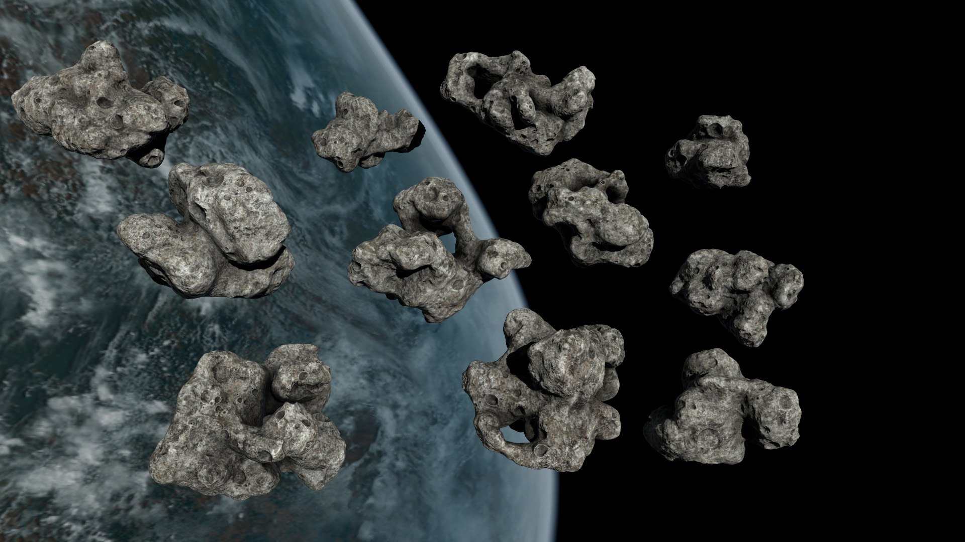 3d Obj Asteroid