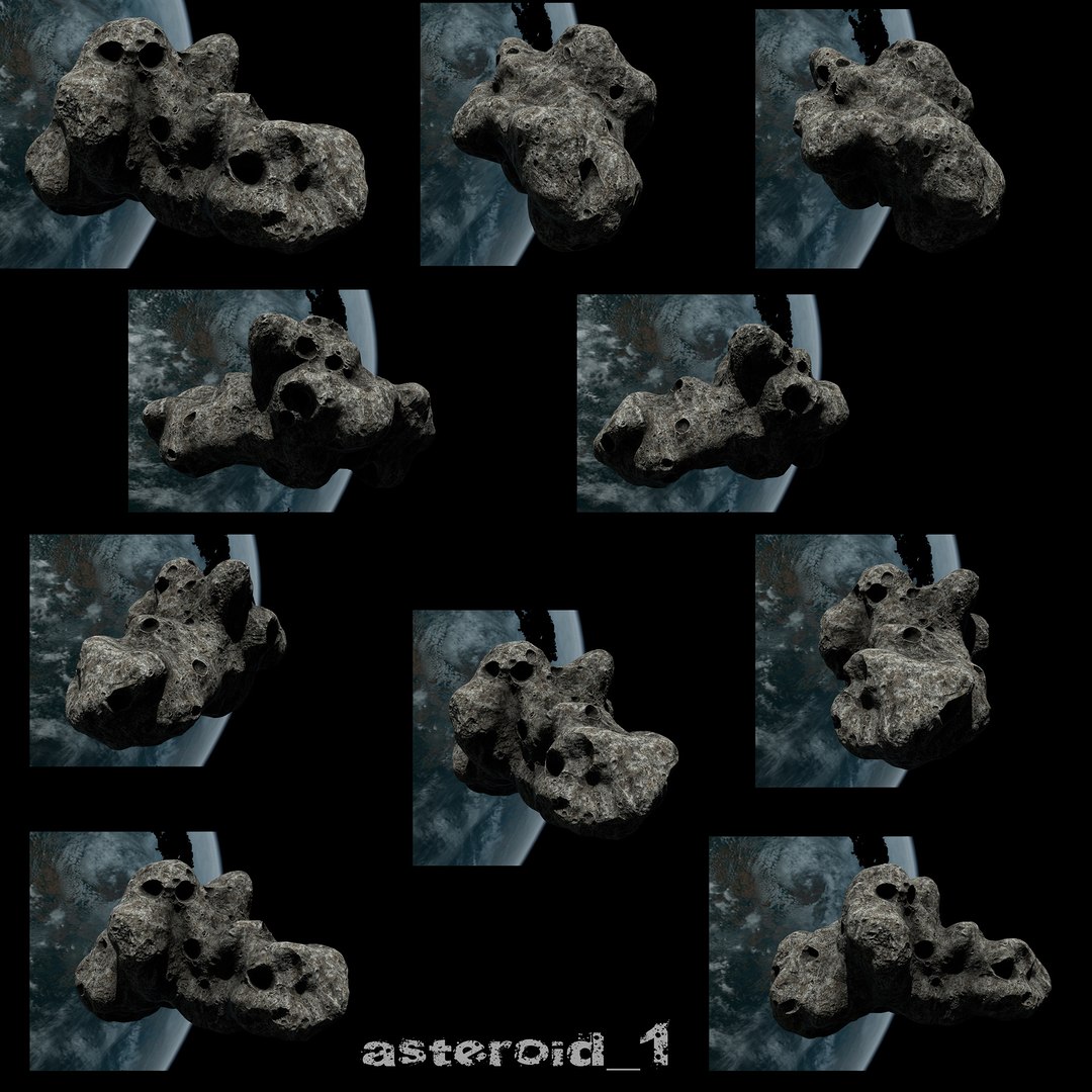 3d Obj Asteroid
