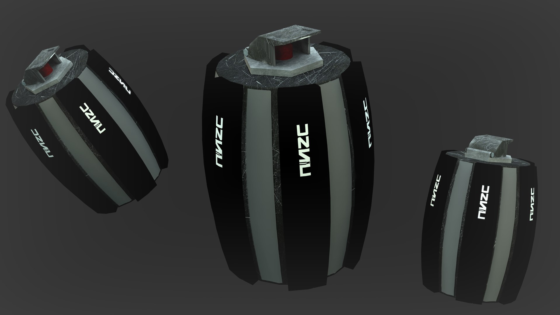 3d Model Of Bubble Shield Grenade