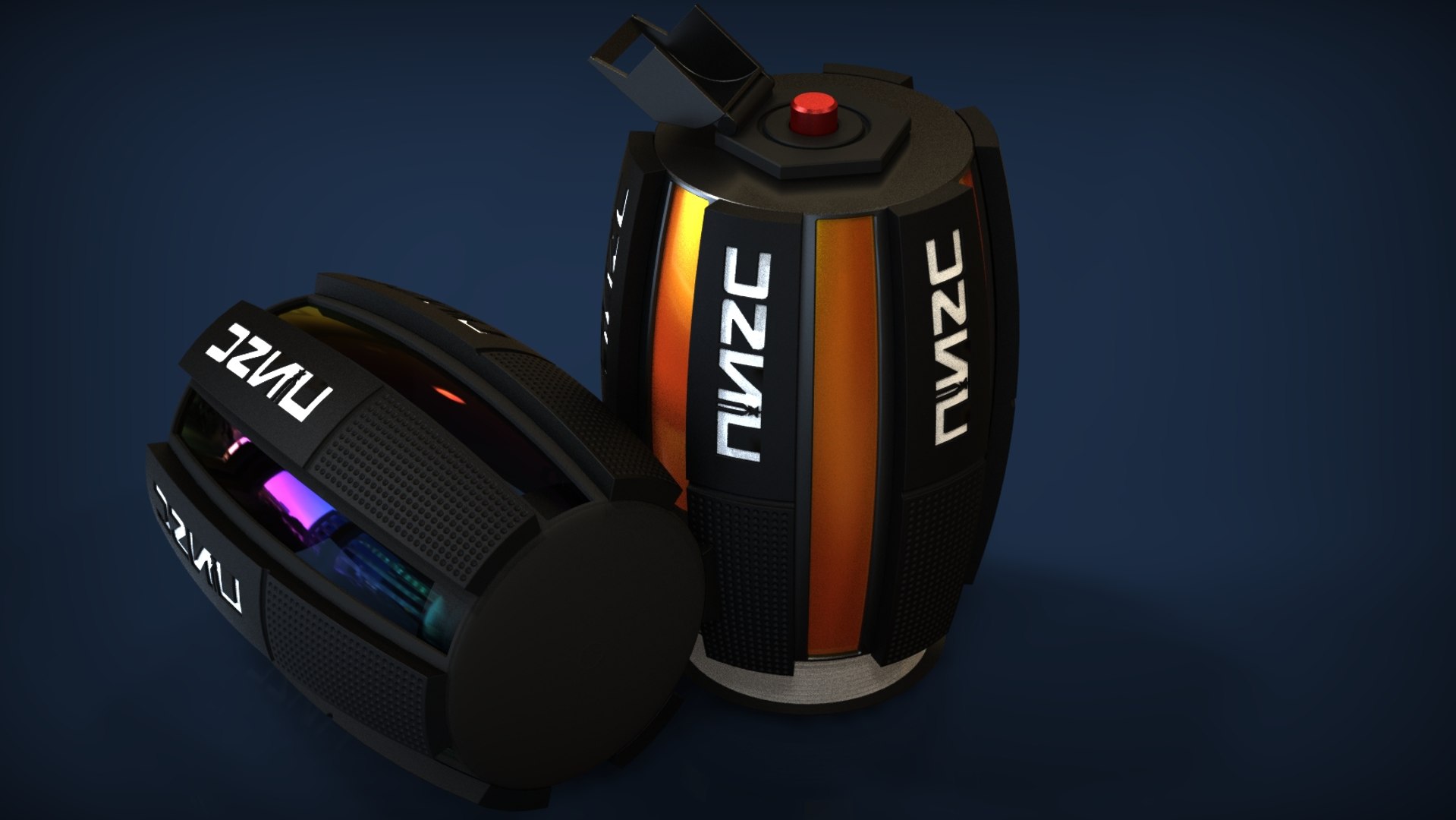 3d Model Of Bubble Shield Grenade