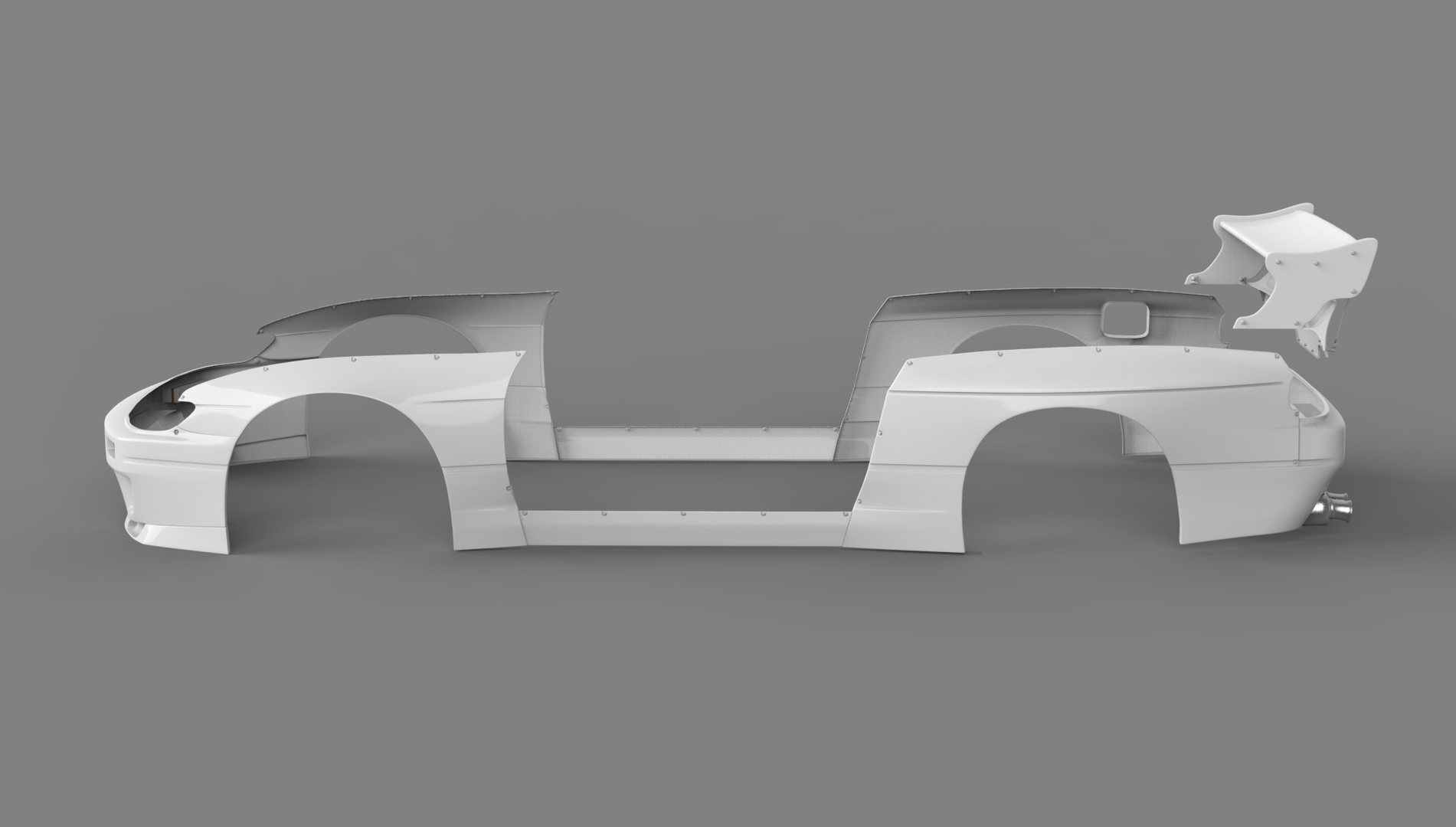 Pandem V3 S13 Silvia Full Bodykit 3D - TurboSquid 1835174