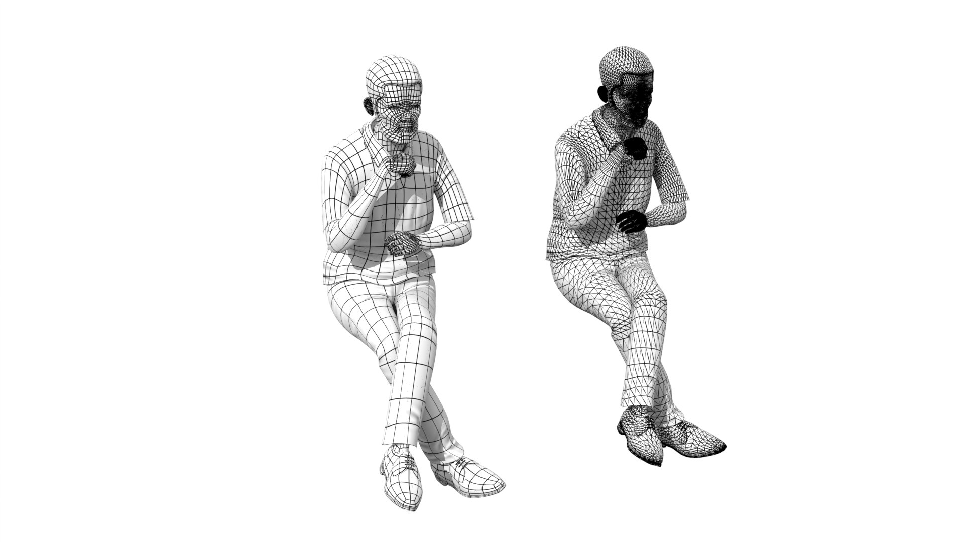 figure man woman 3d max