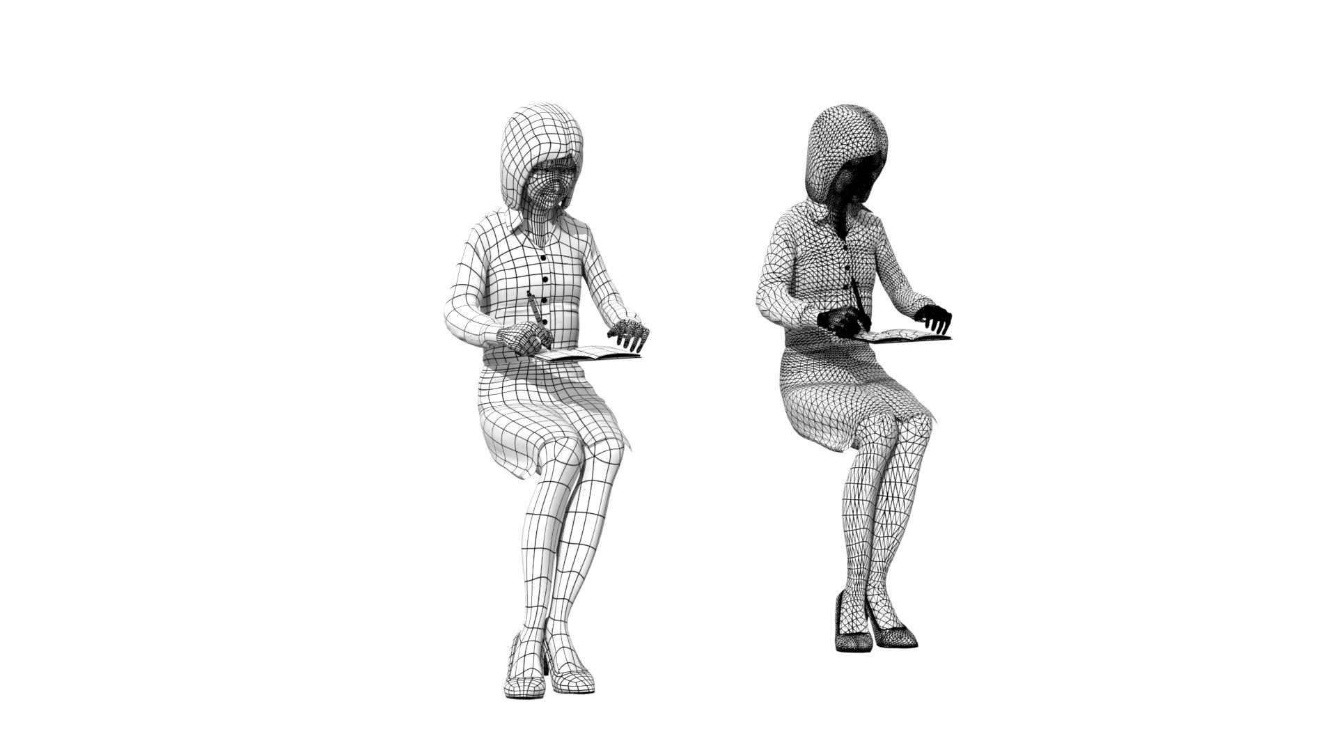 figure man woman 3d max