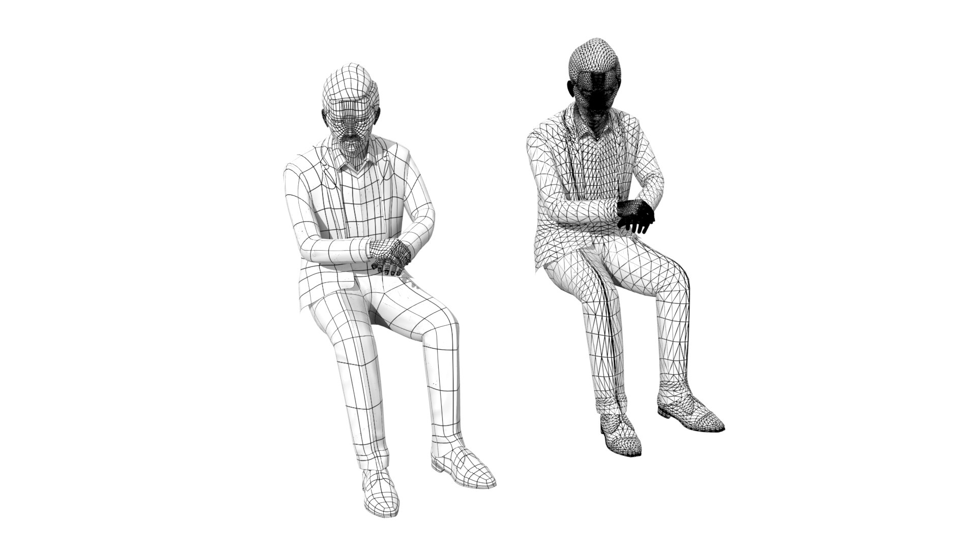 figure man woman 3d max