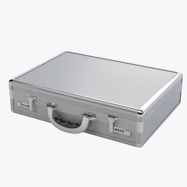 open aluminum briefcase max