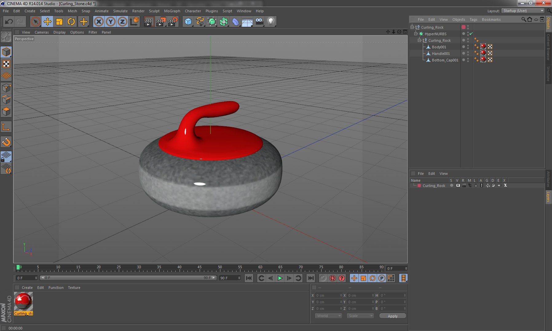 Curling Stone Model - TurboSquid 1199592