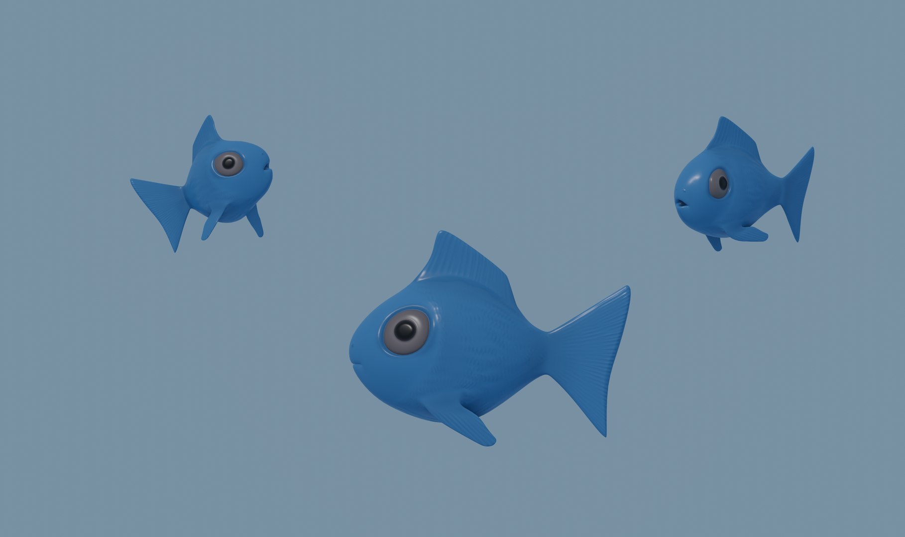 3D Model Toon Fish - TurboSquid 2131677