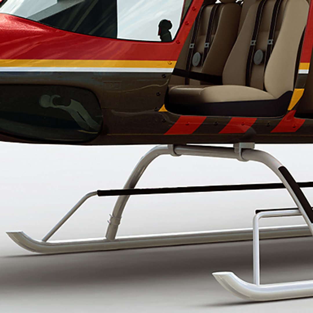 Bell 206l Helicopter Interior C4d