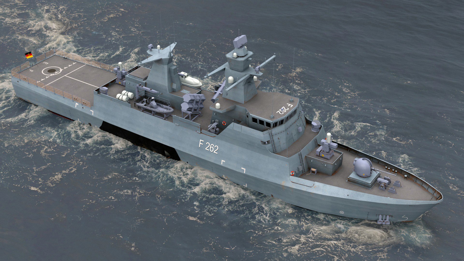 3D model K130 Braunschweig Corvette - TurboSquid 2051457