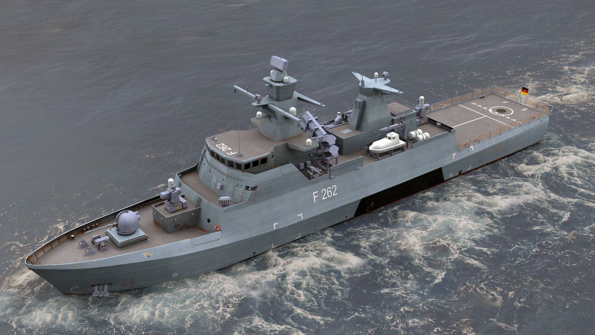 3D model K130 Braunschweig Corvette - TurboSquid 2051457