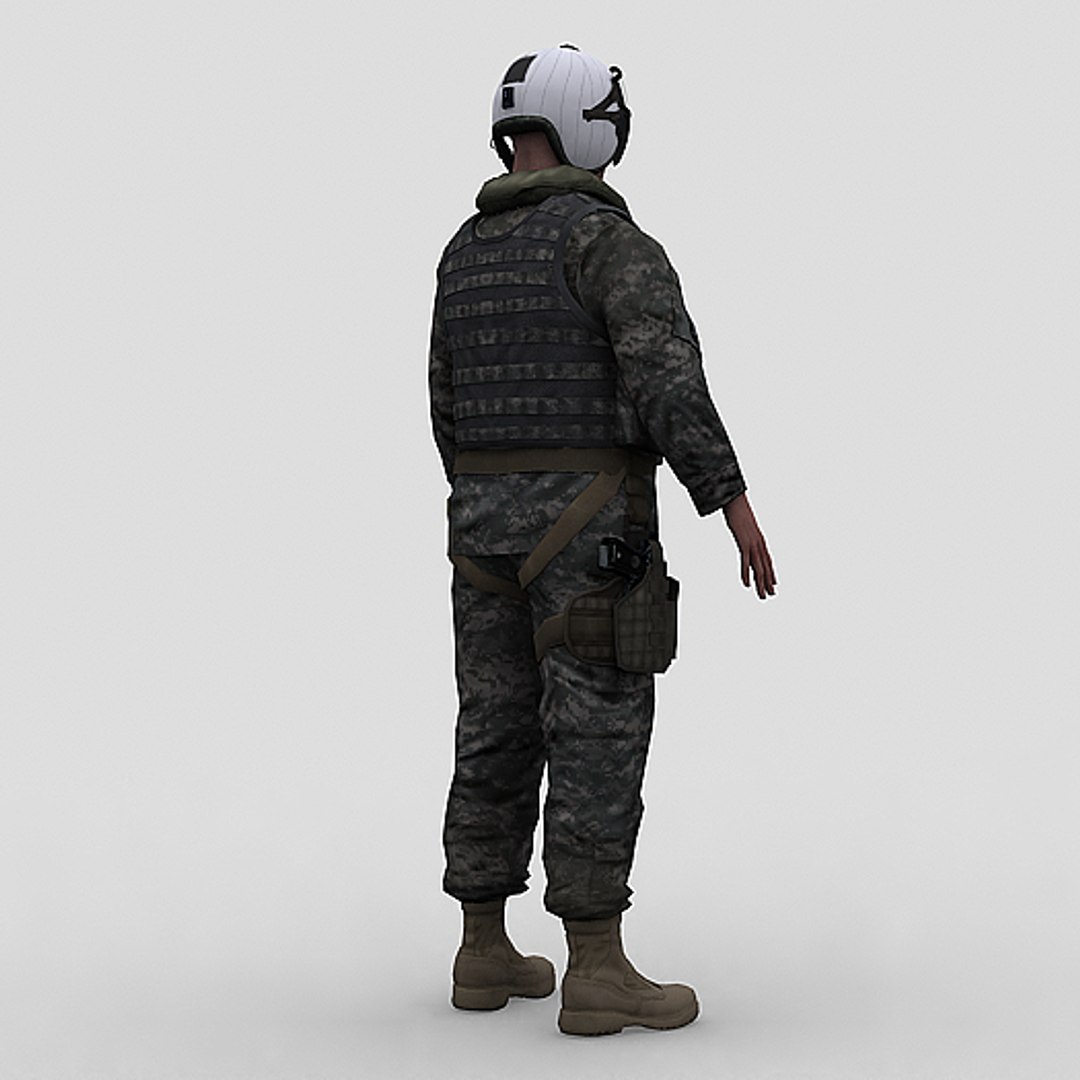 3d Army Helicopter Pilot Model