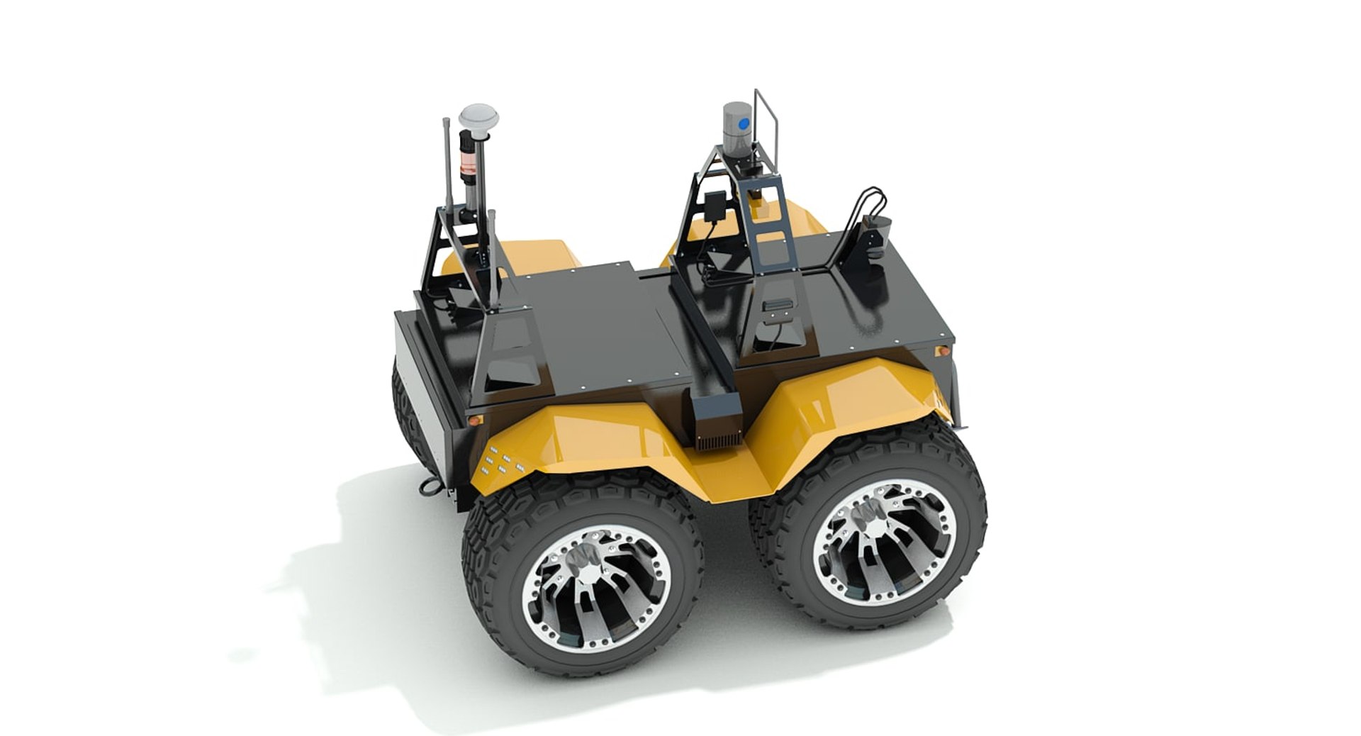 3d Model Grizzly Robotic Utility Vehicle