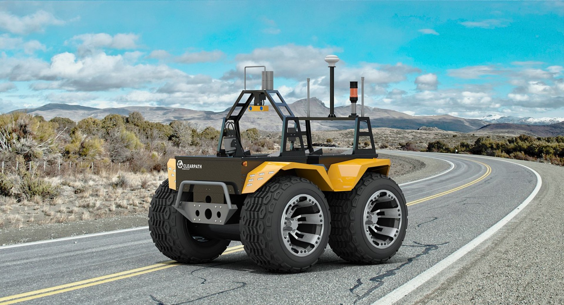 3d model grizzly robotic utility vehicle