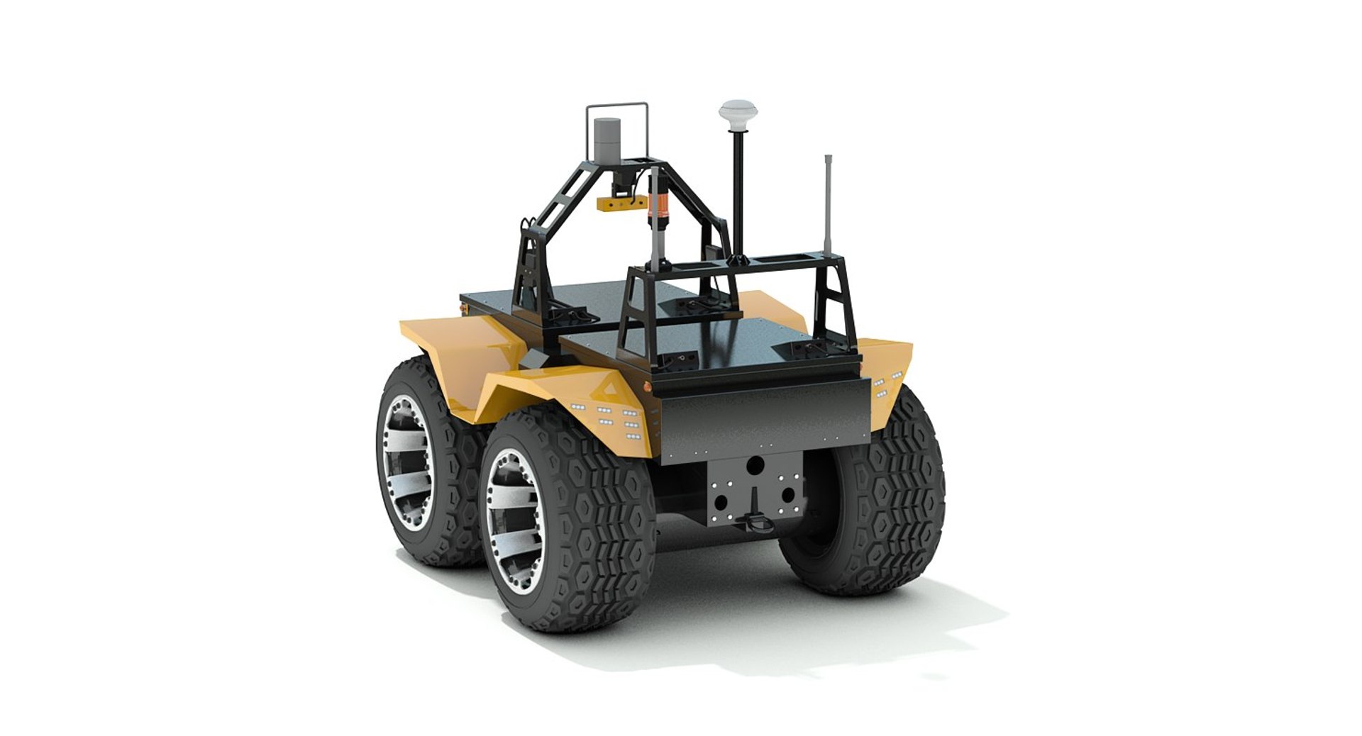 3d model grizzly robotic utility vehicle
