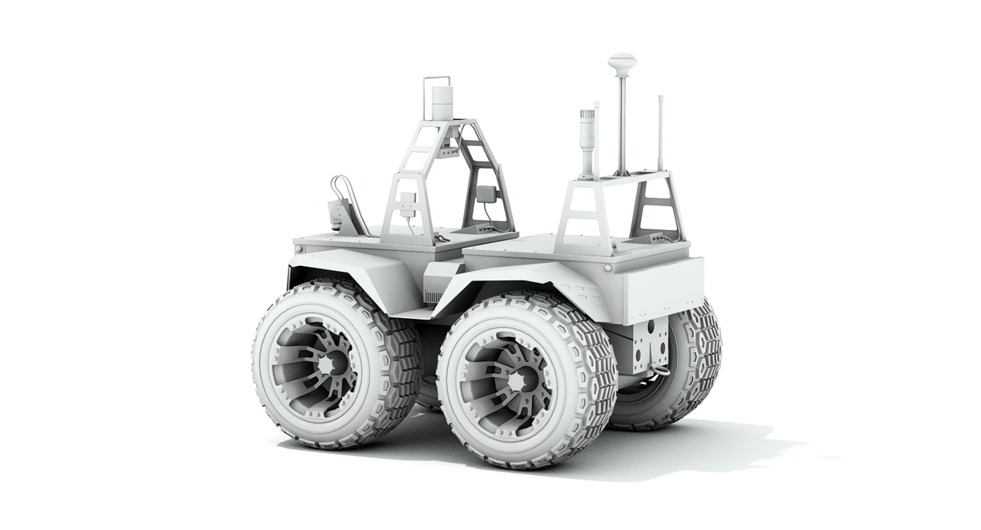 3d model grizzly robotic utility vehicle