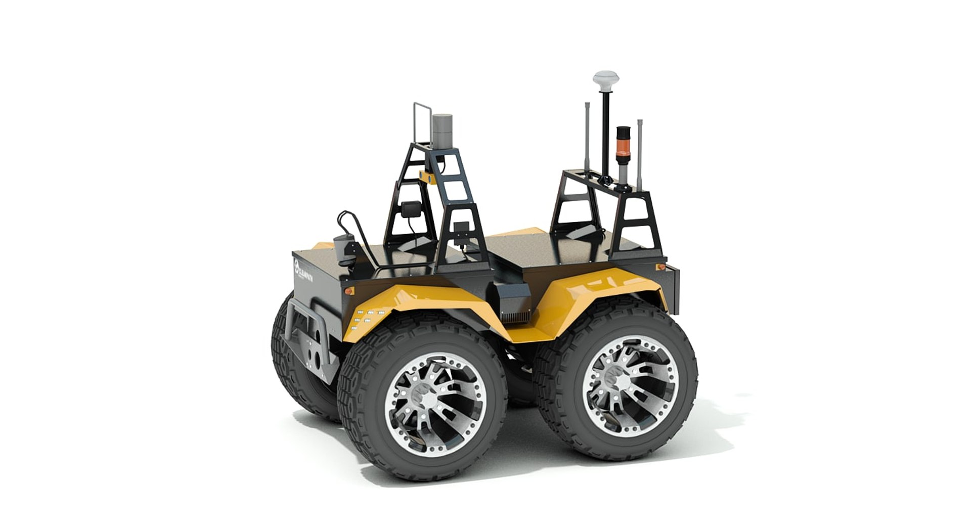 3d model grizzly robotic utility vehicle