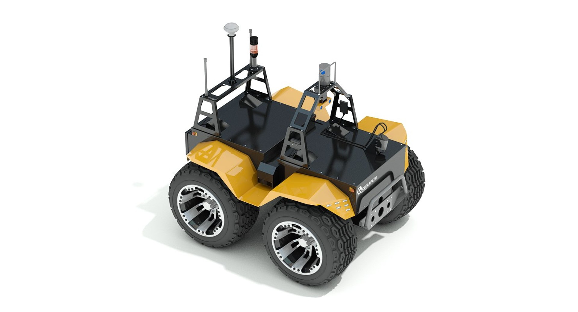 3d model grizzly robotic utility vehicle