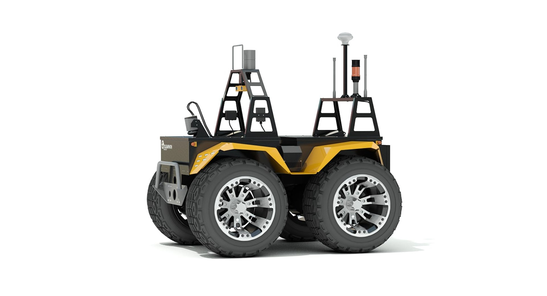3d Model Grizzly Robotic Utility Vehicle