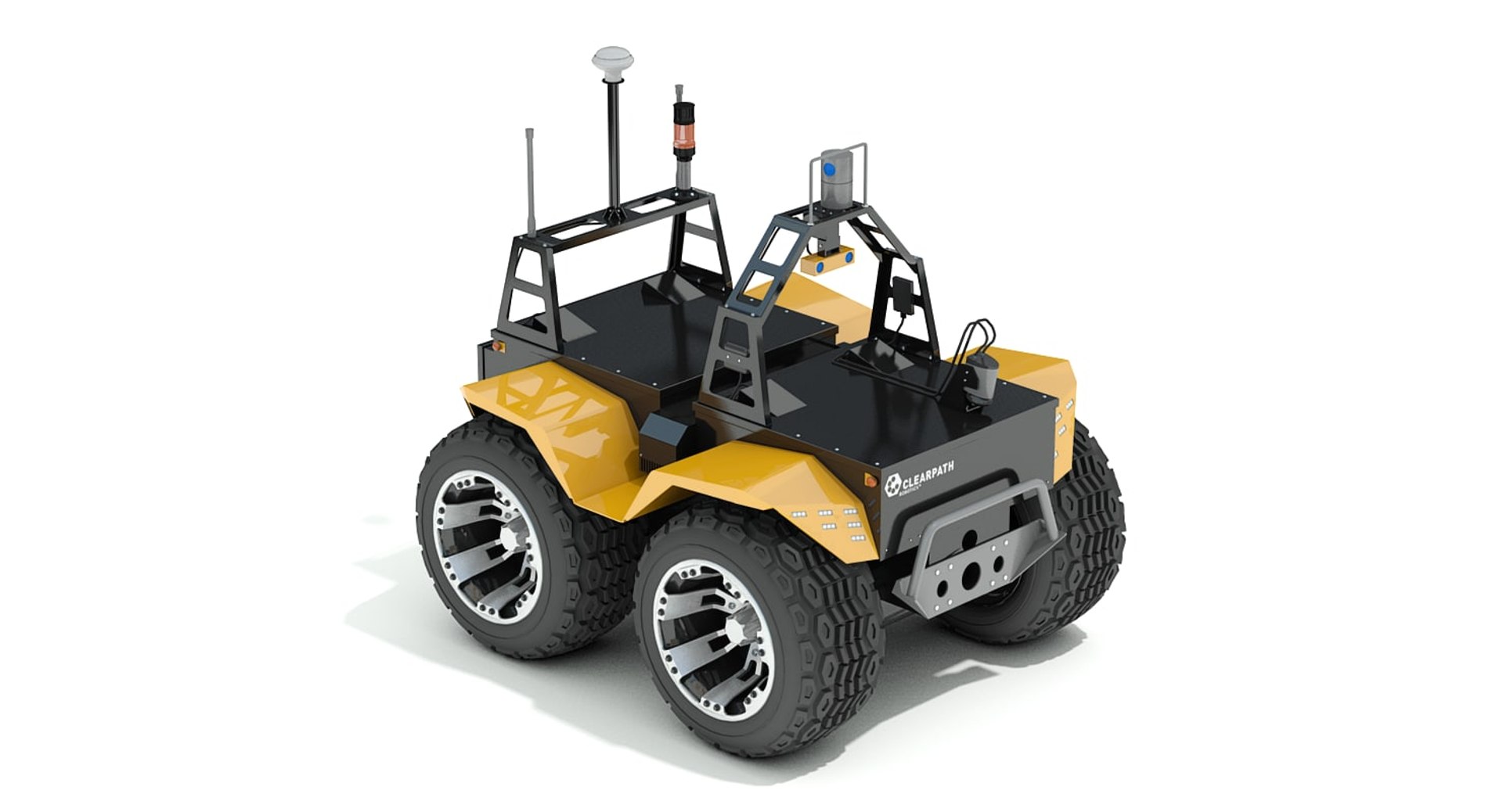 3d model grizzly robotic utility vehicle