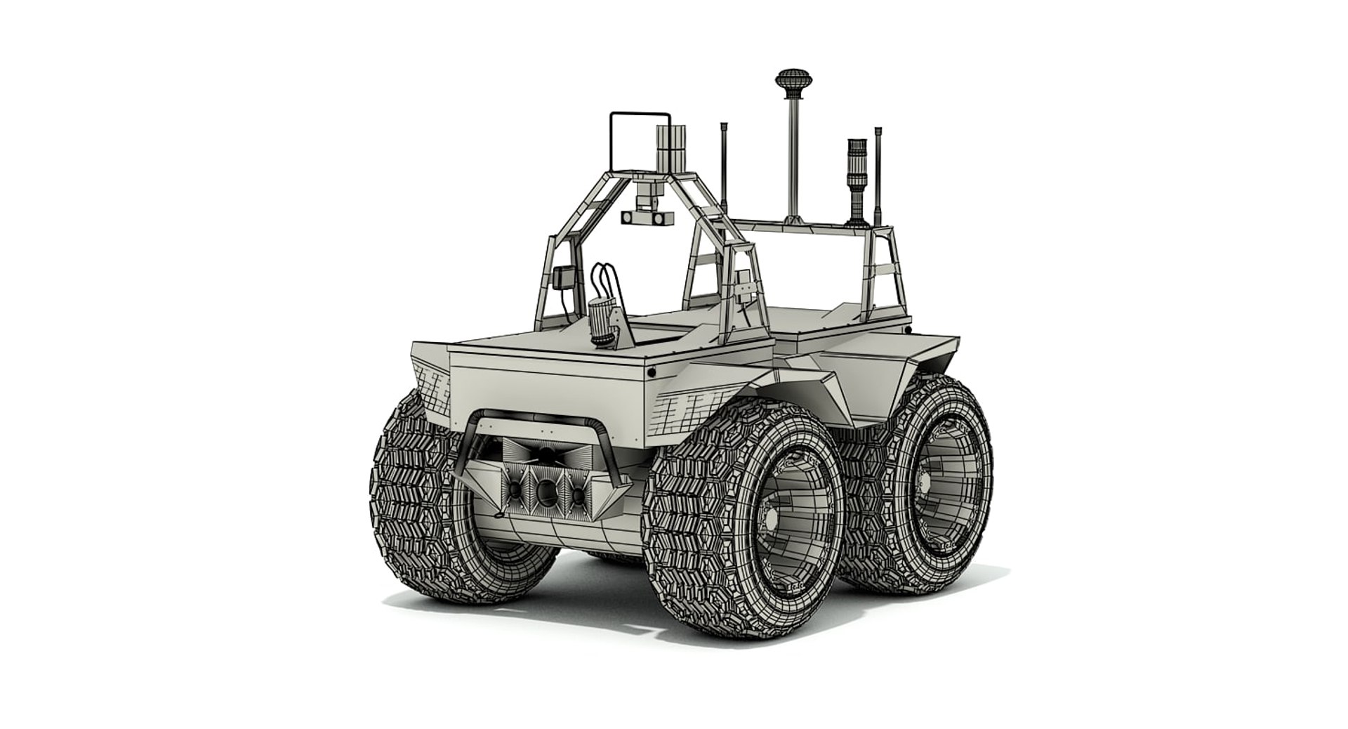 3d model grizzly robotic utility vehicle