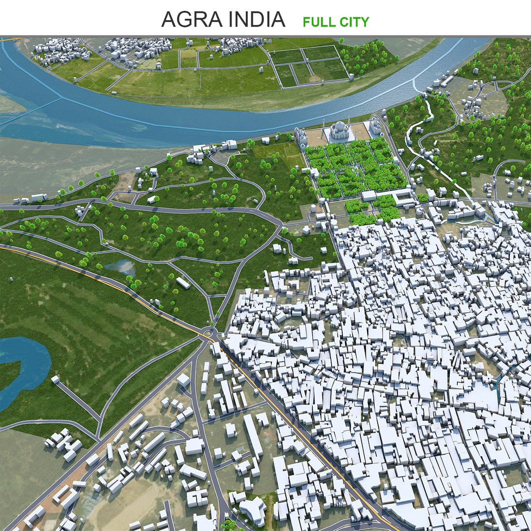 Agra Uttar Pradesh India model - TurboSquid 2041963