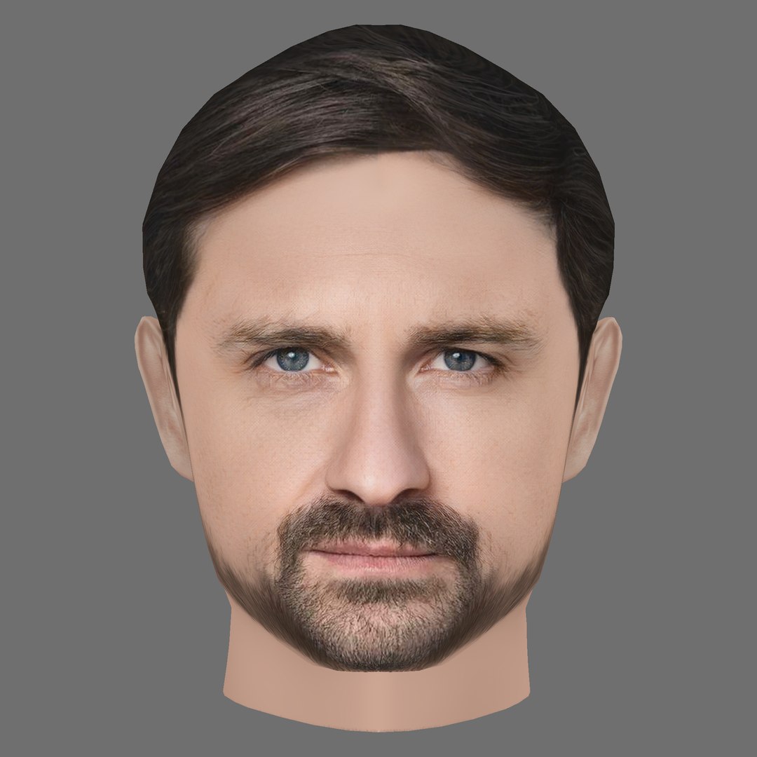 Alex Skarbek Head - Low Poly Head For Game 3D Model - TurboSquid 2301002