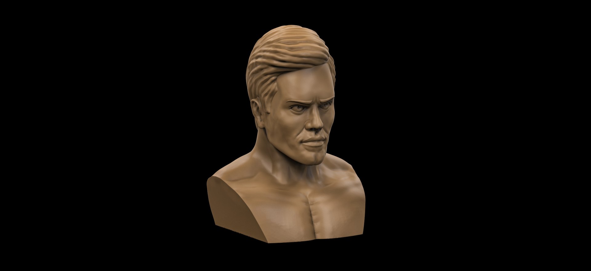 3D Realistic Male Head Sculpture - TurboSquid 1562834