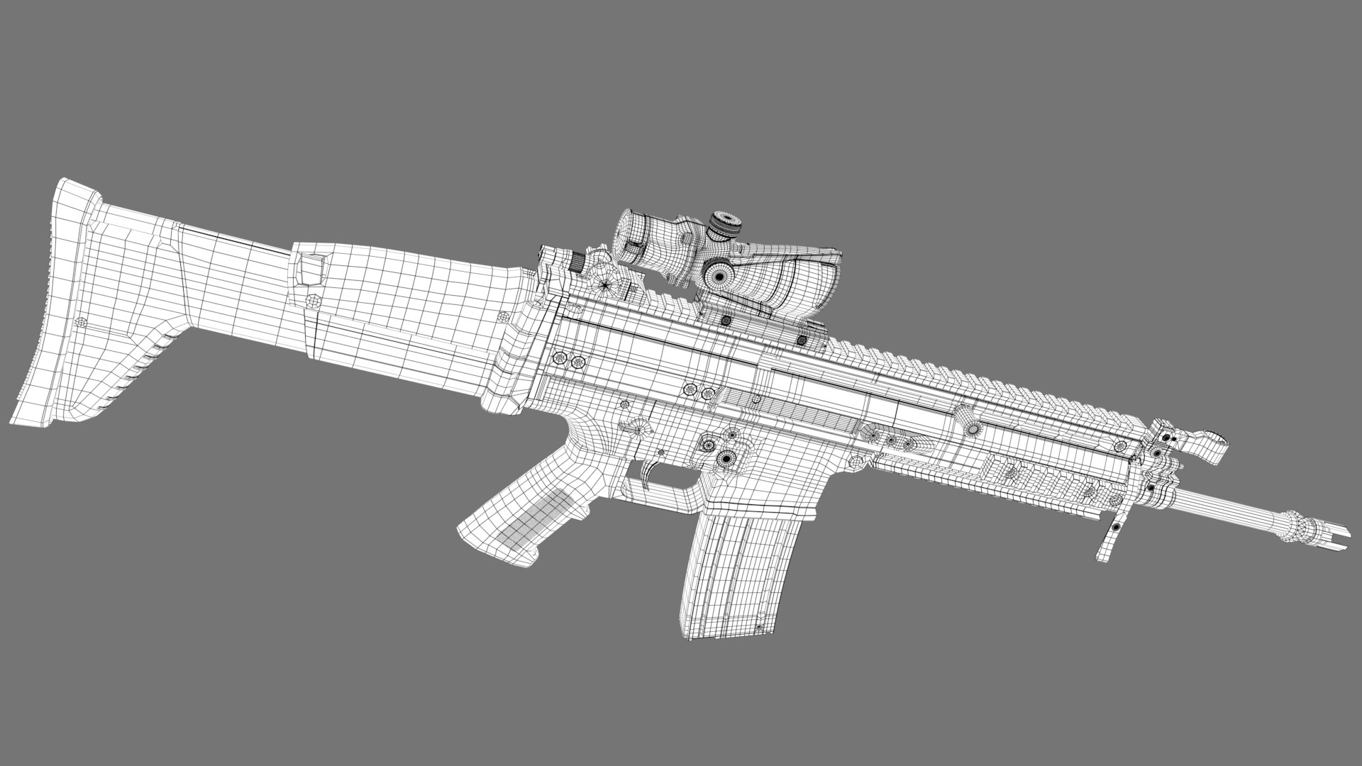 3D Scar-l Assault Rifle - TurboSquid 1377976