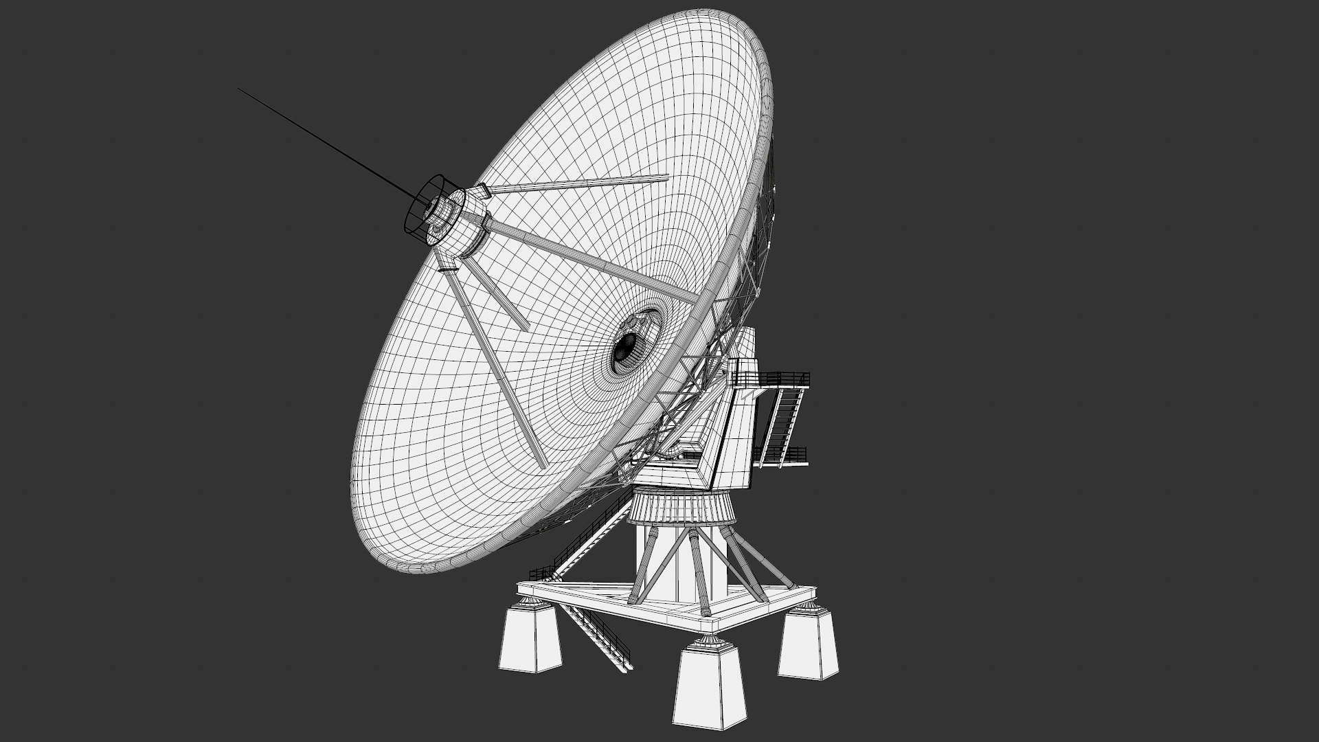 3D vla radio telescope model - TurboSquid 1480957