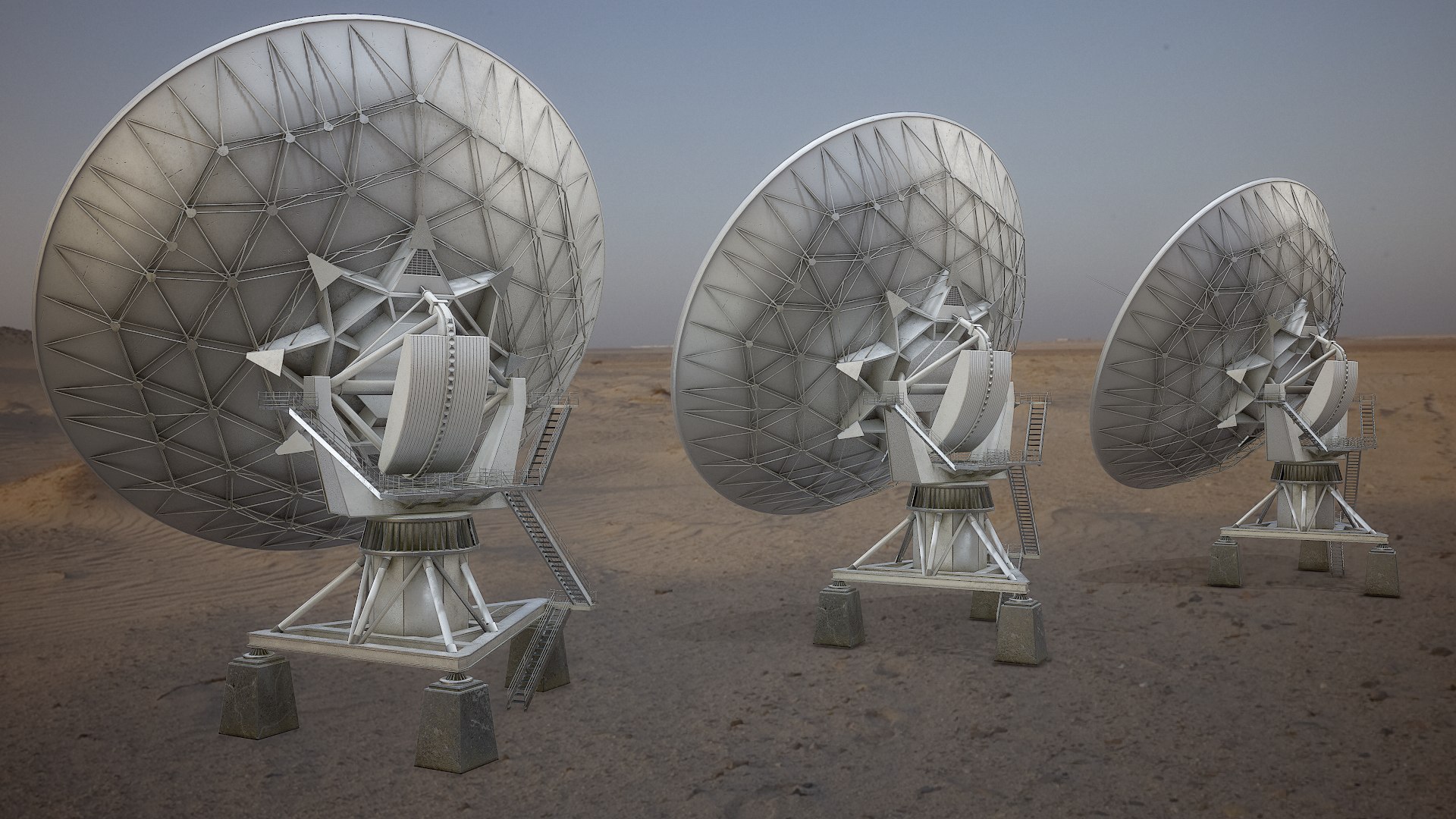 3D Vla Radio Telescope Model - TurboSquid 1480957