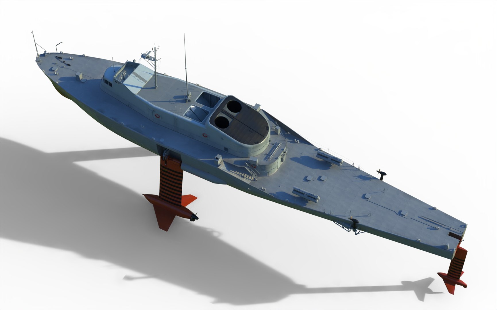3D USS Plainview AGEH Hydrofoil Ship - TurboSquid 2184060