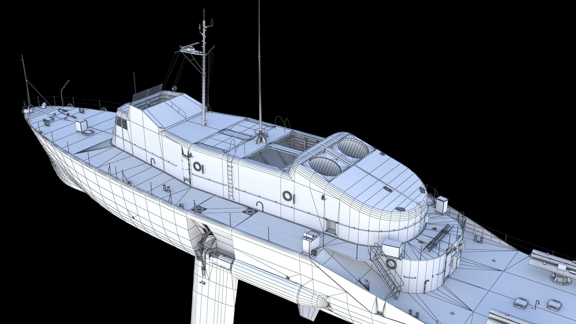 3D USS Plainview AGEH Hydrofoil Ship - TurboSquid 2184060