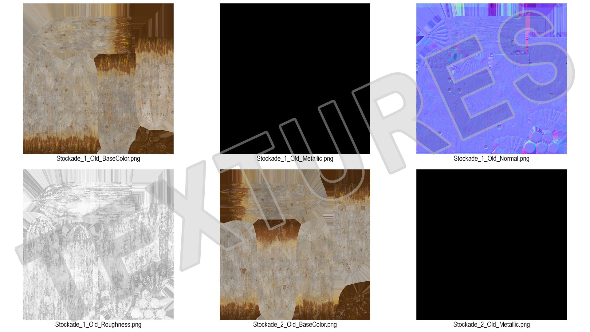 Old Wooden Stockade Fence 3D Model - TurboSquid 2349399