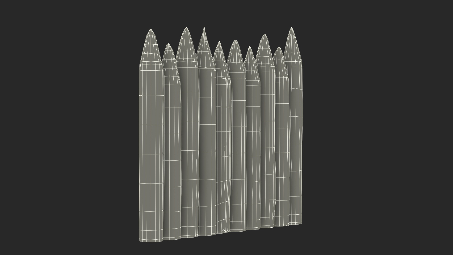 Old Wooden Stockade Fence 3D Model - TurboSquid 2349399