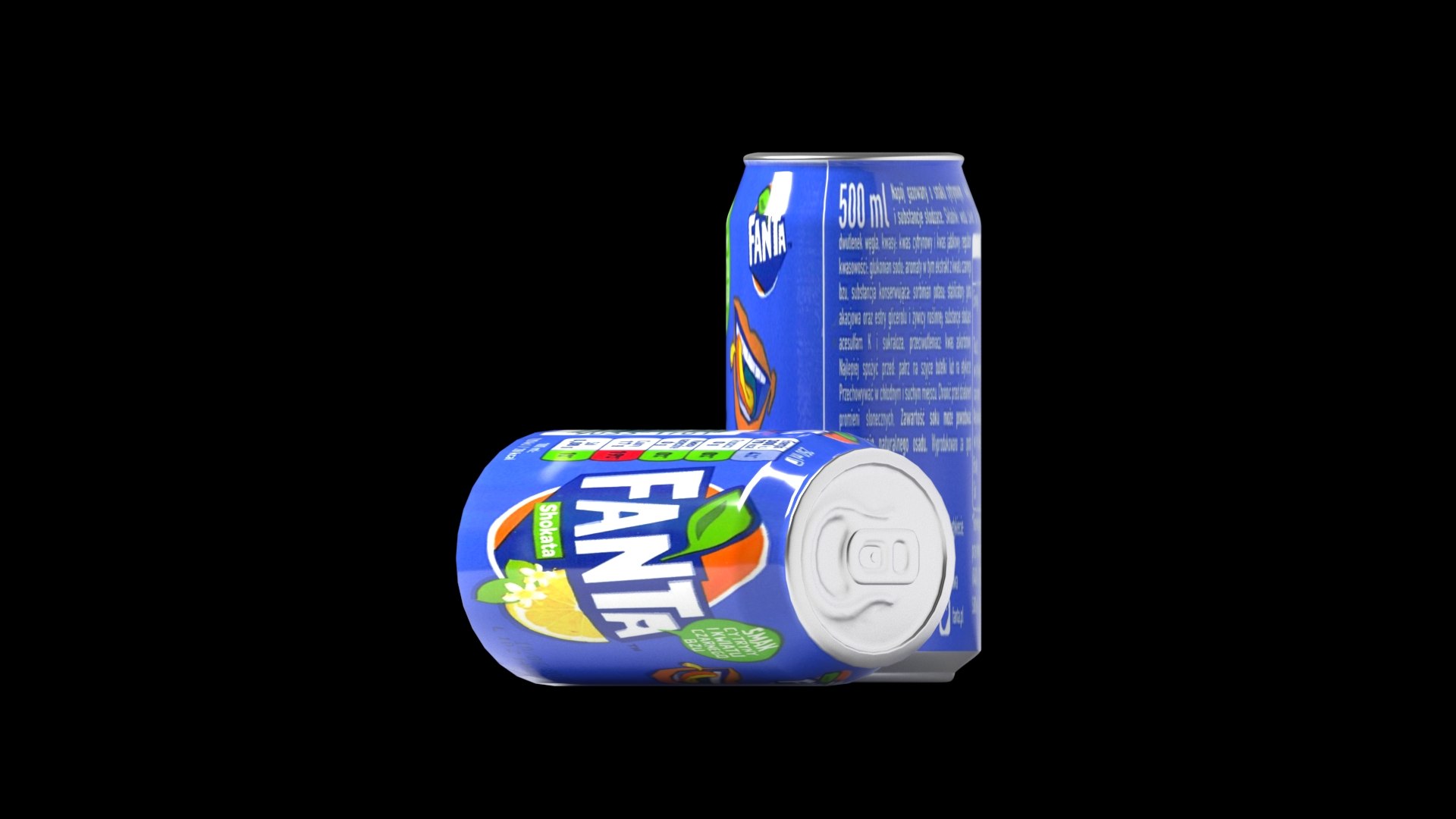 Fanta Cans model - TurboSquid 1752105