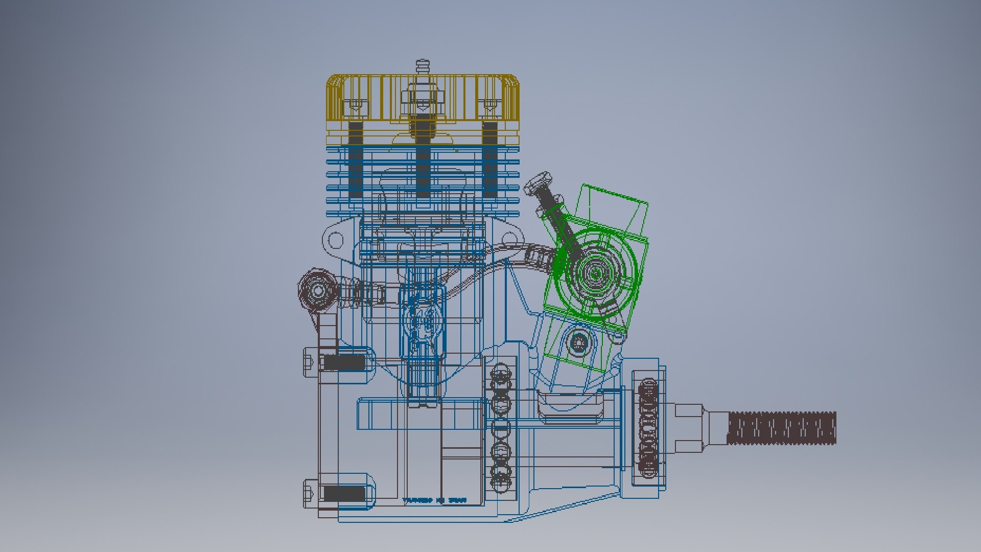 Mini Two-Stroke Engines Model - TurboSquid 2041022