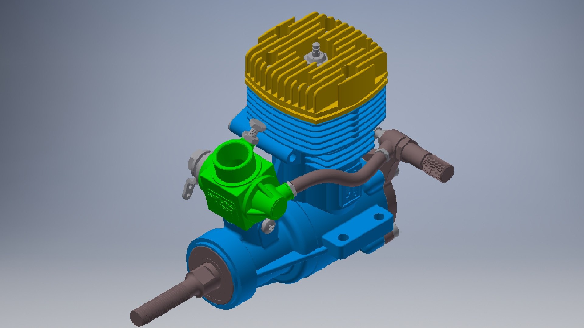 Mini Two-Stroke Engines Model - TurboSquid 2041022